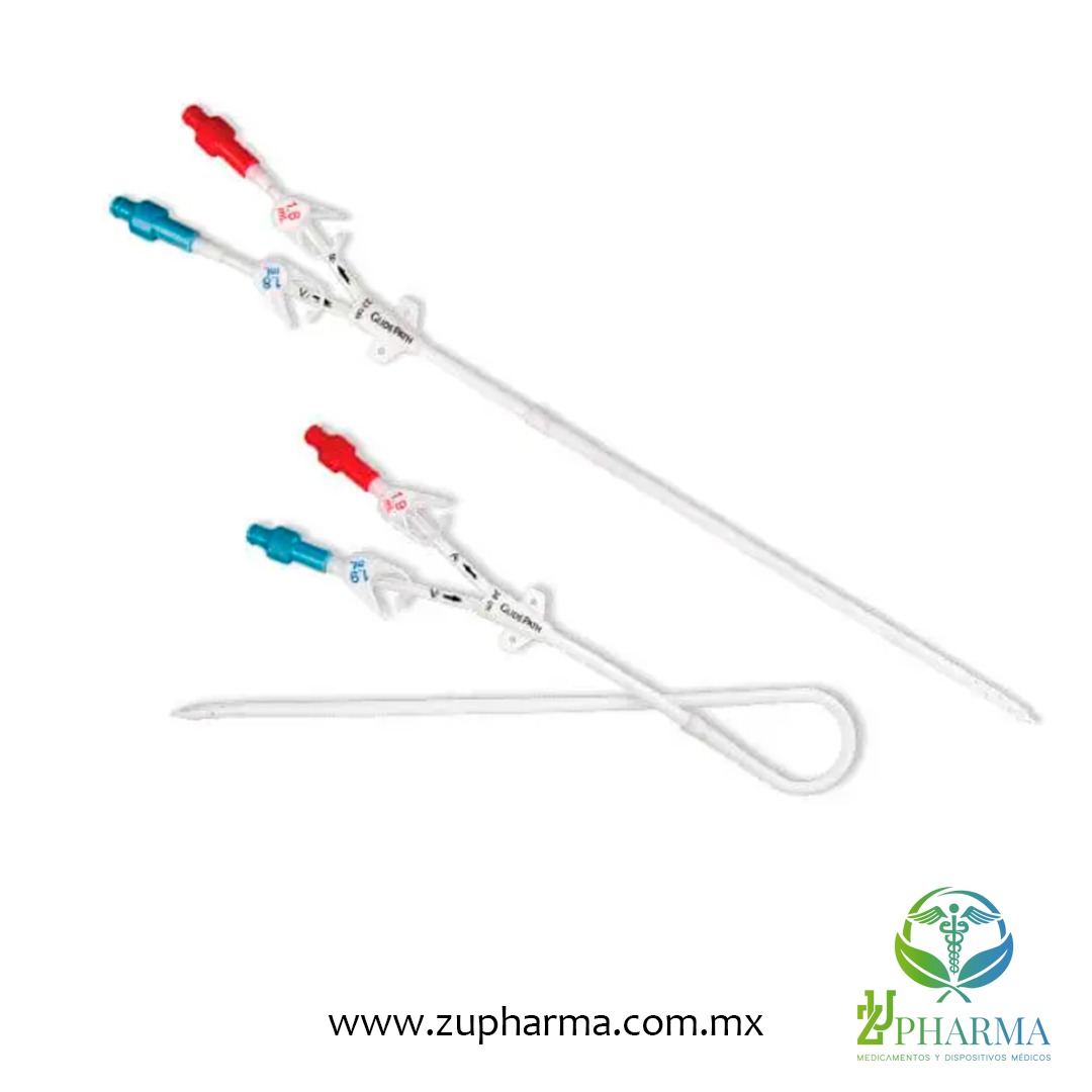 Glidepath Catéter Hemodiálisis Permanente, Recto, 14.5 Fr, Poliuretano ...