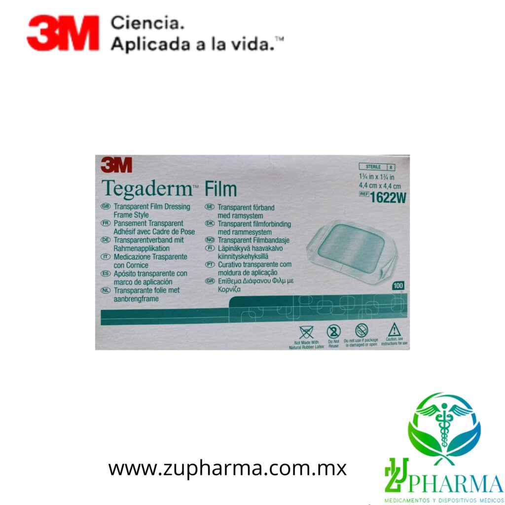 Apósito transparente 1622W Tegaderm. - Zupharma