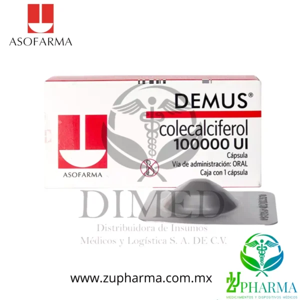 DEMUS COLECALCIFEROL 100000 UI - Zupharma