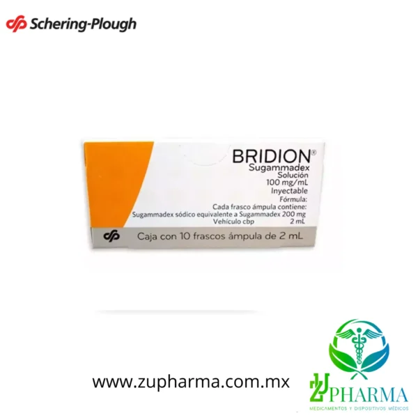 BRIDION (Sugammadex) - Solución Inyectable 200 mg / 2 mL - Zupharma